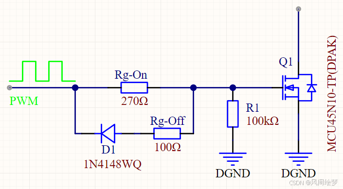 全网最抽象的PWM波MOS管栅极驱动电路_pwm驱动电路-CSDN博客