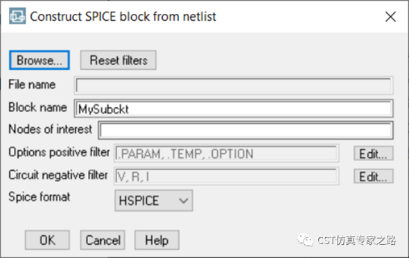 如何在CST中进行HSPICE仿真_cst软件spice电路联合仿真-CSDN博客