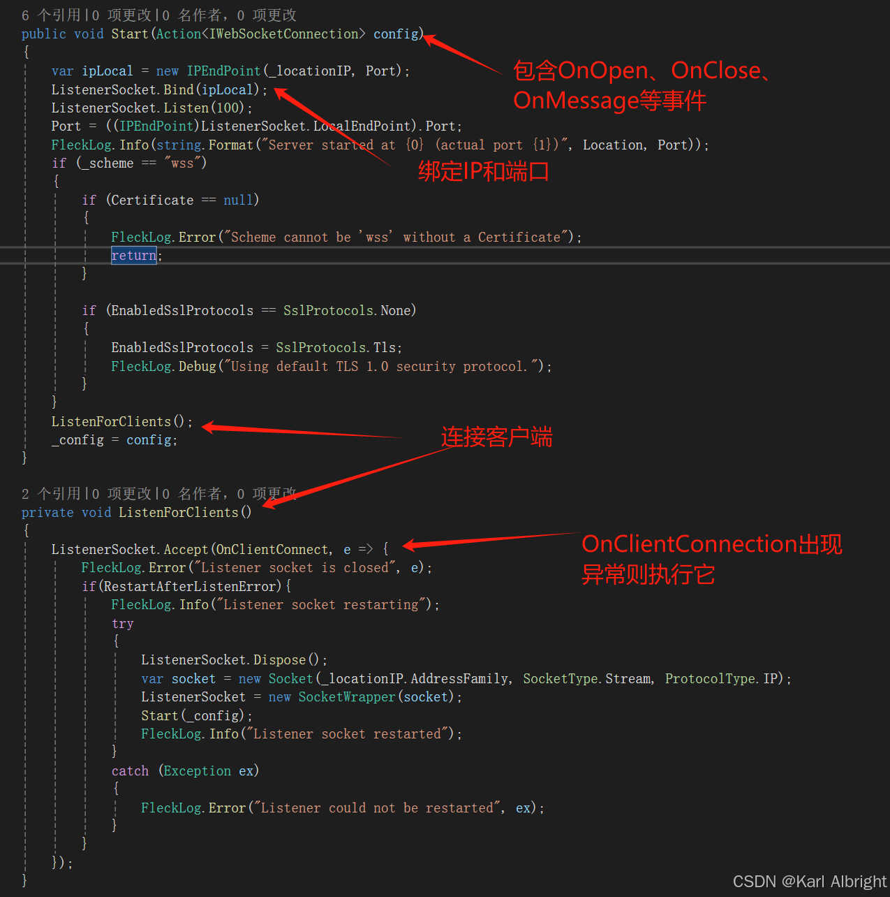 C# WebSocket Fleck 源码解读_socket.onclose不断被调用-CSDN博客