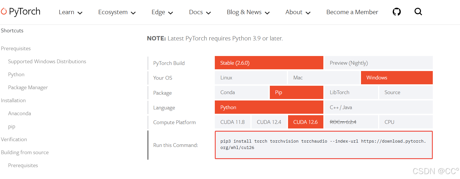 深度学习环境搭建(pytorch+cuda)_jetson cuda12.6 pytorch-CSDN博客
