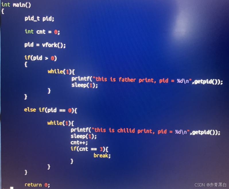 Linux进程--vfork创建进程-CSDN博客