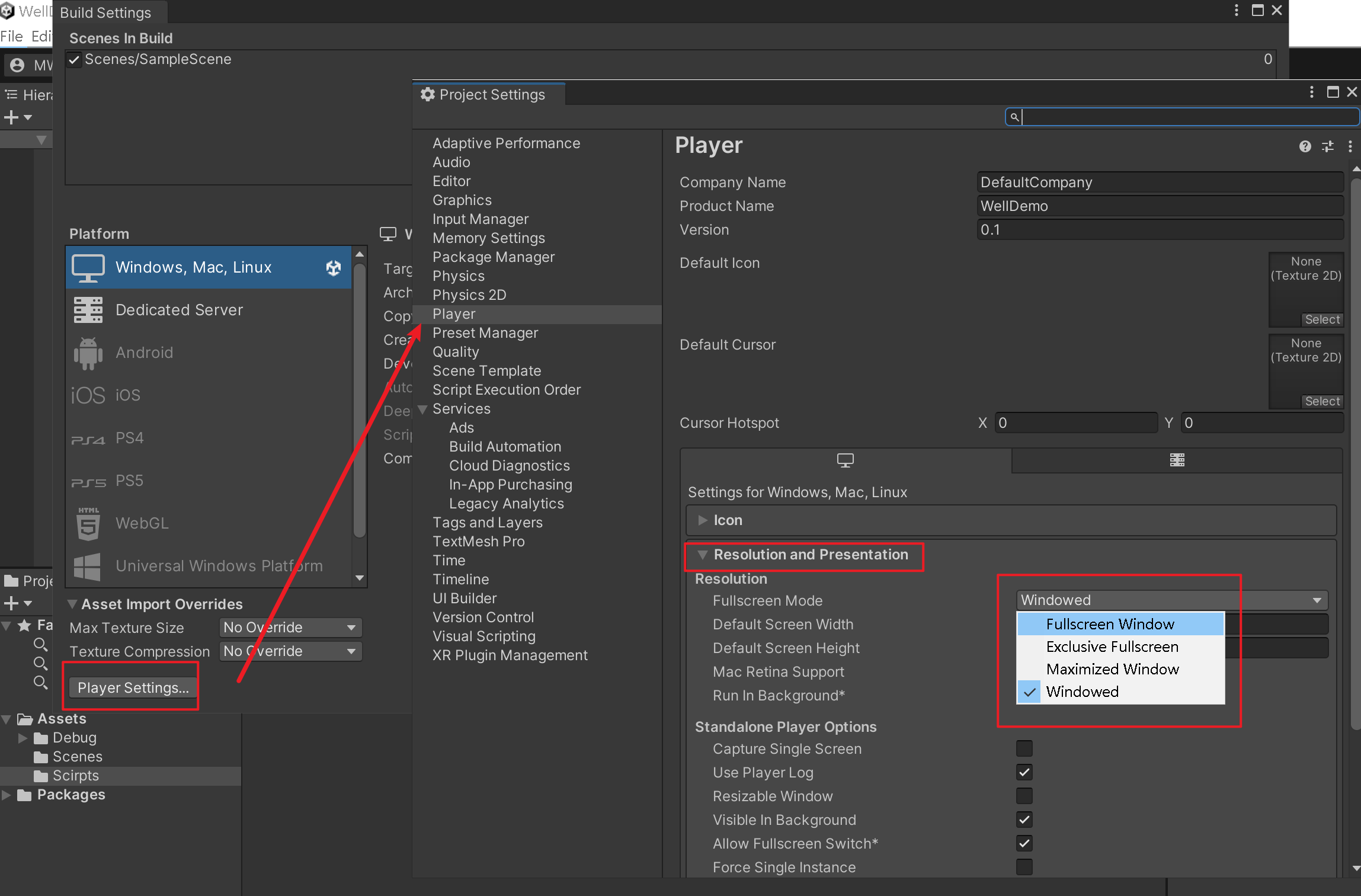 unity3d程序发布为exe时窗口有无大小化或全屏功能_unity游戏窗口大小-CSDN博客