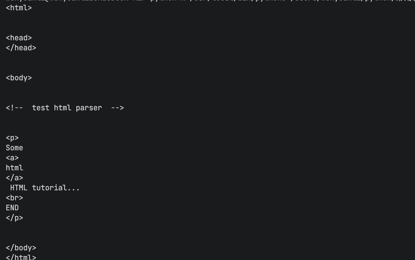 Python常用内建模块——HTMLParser-CSDN博客