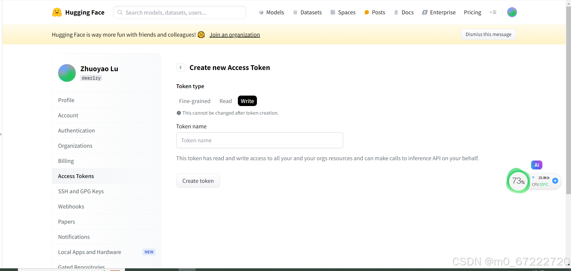 InternLM Camp4 L0G4000 玩转HF社区-CSDN博客