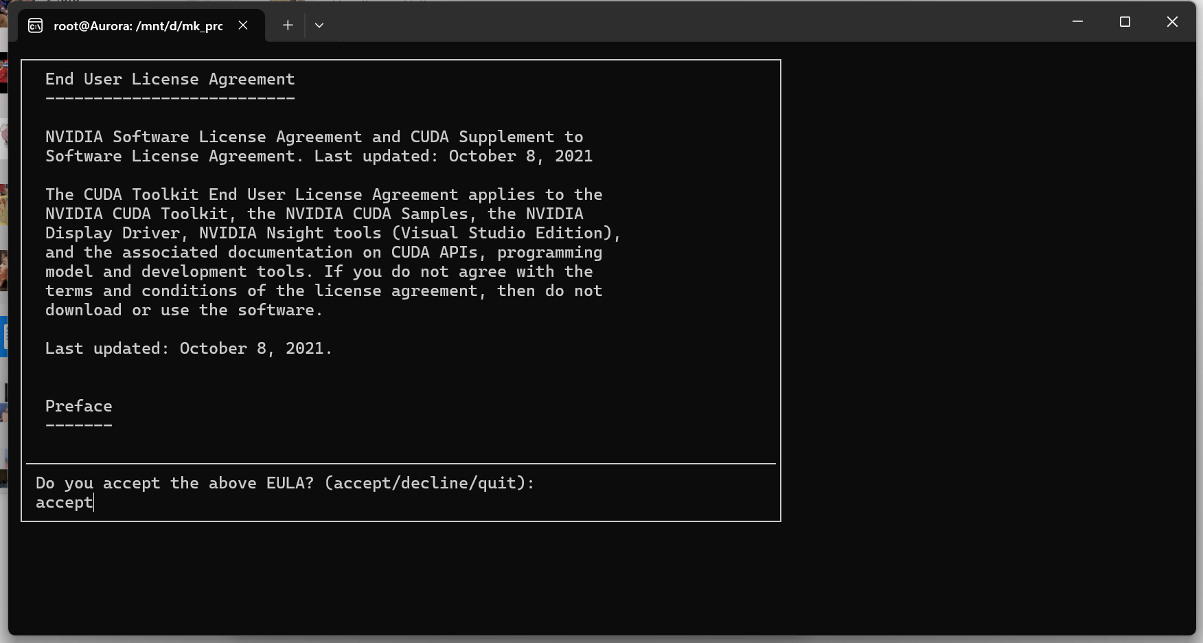 Ubuntu22.04+WSL2安装MinkowskiEngine0.5.4（完整记录）_ubuntu minkowskiengine-CSDN博客