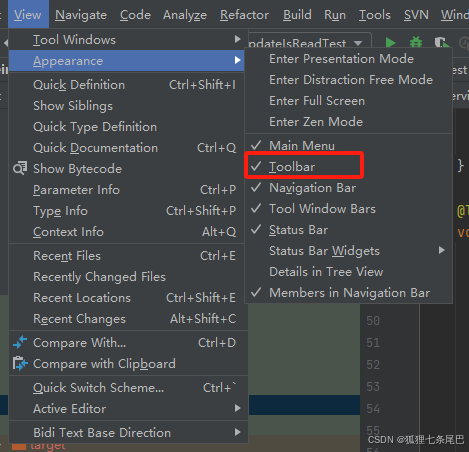 IntelliJ IDEA显示代码SVN版本对比、向前和向后跳转的箭头工具按钮_idea svn 更新前对比-CSDN博客