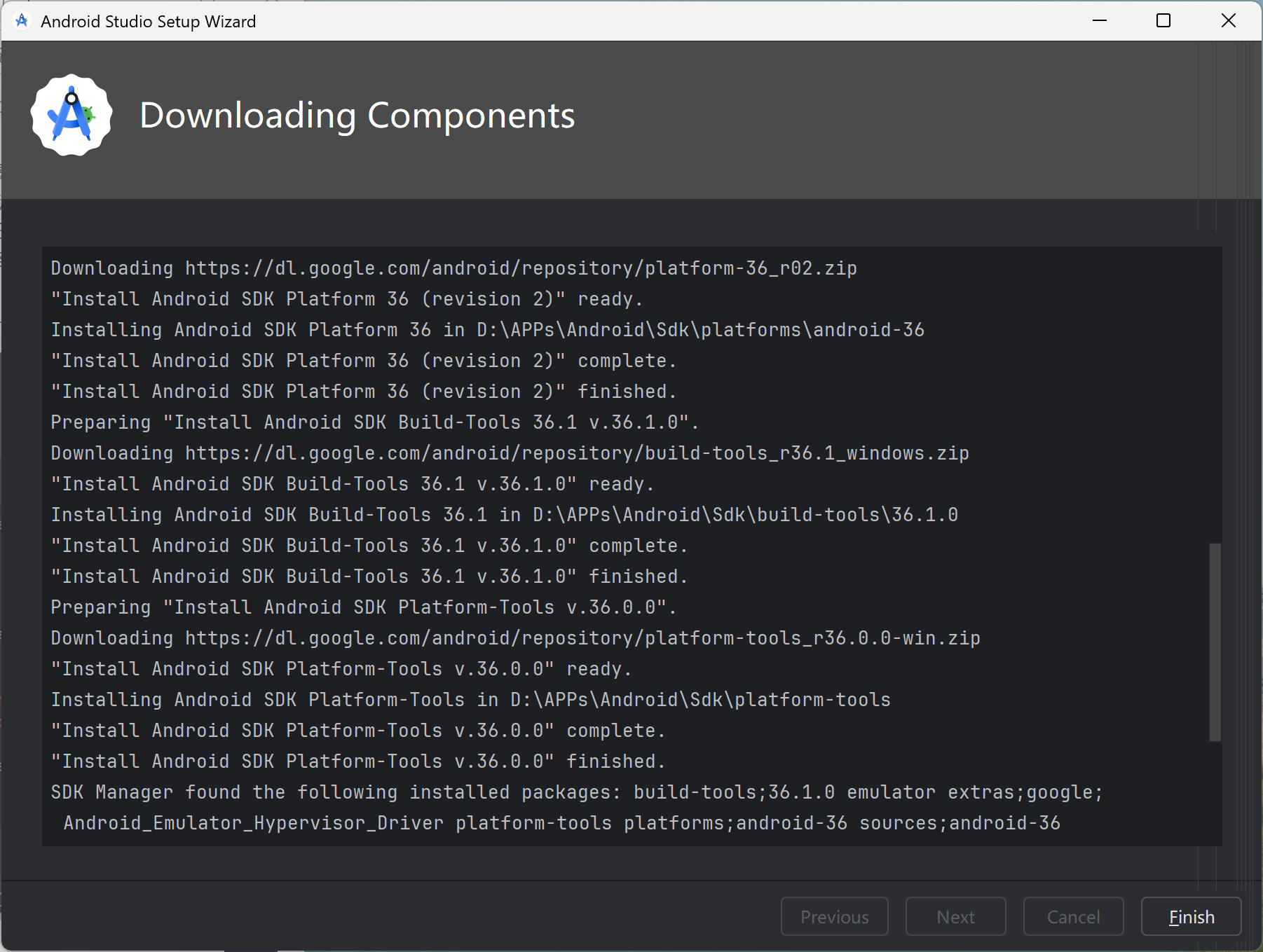 Android Studio 安装配置流程（windows版本）_android studio otter | 2025.2.1 patch 1汉化包-CSDN博客