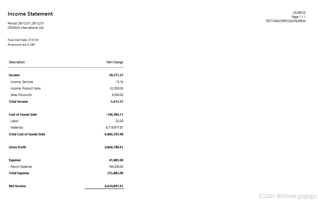 Print income statements in the Australian version-CSDN博客