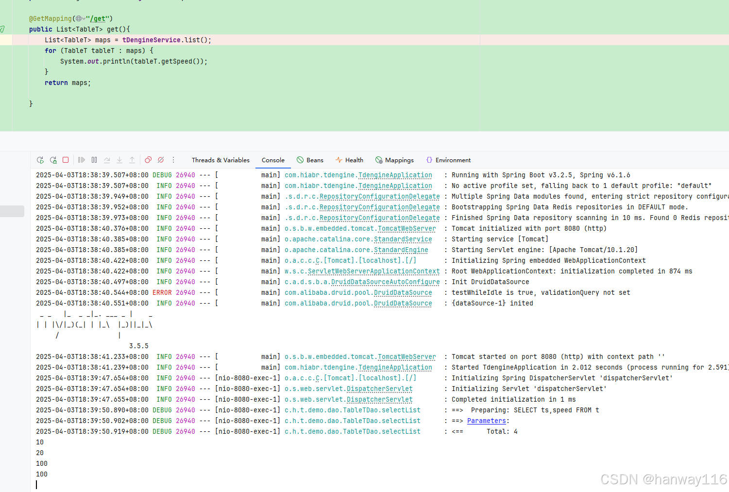 springboot3集成Mybatis-plus实现TDengine时序数据库查询功能_mybatis-plus tdengine-CSDN博客