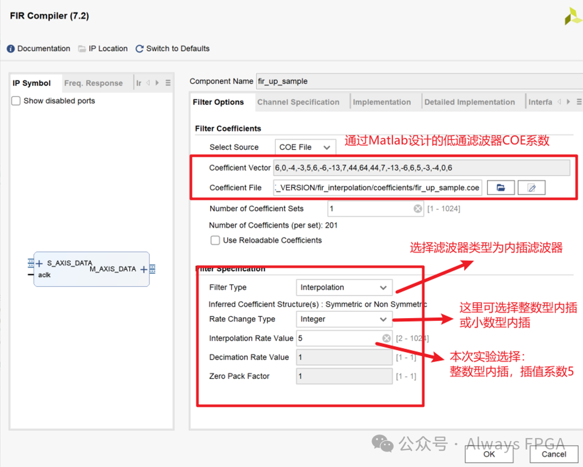基于FIR IP核实现上采样插值(必看)_成型上采样的fpga实现-CSDN博客