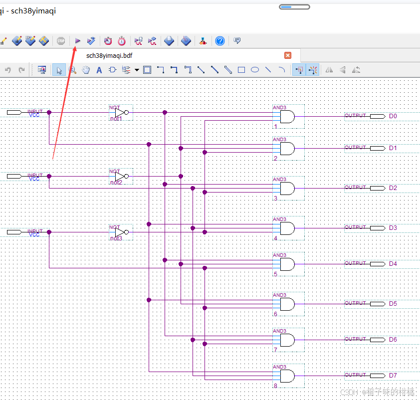 FPGA新手试手——Quartus实现4位全加器与3-8译码器_quartus全加器-CSDN博客