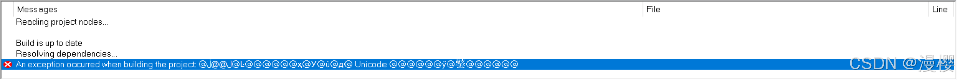 Iar94编程报错方式an Exception Occurred When Building The Project ڶֽڵĿҳУûд Unicode ַ 