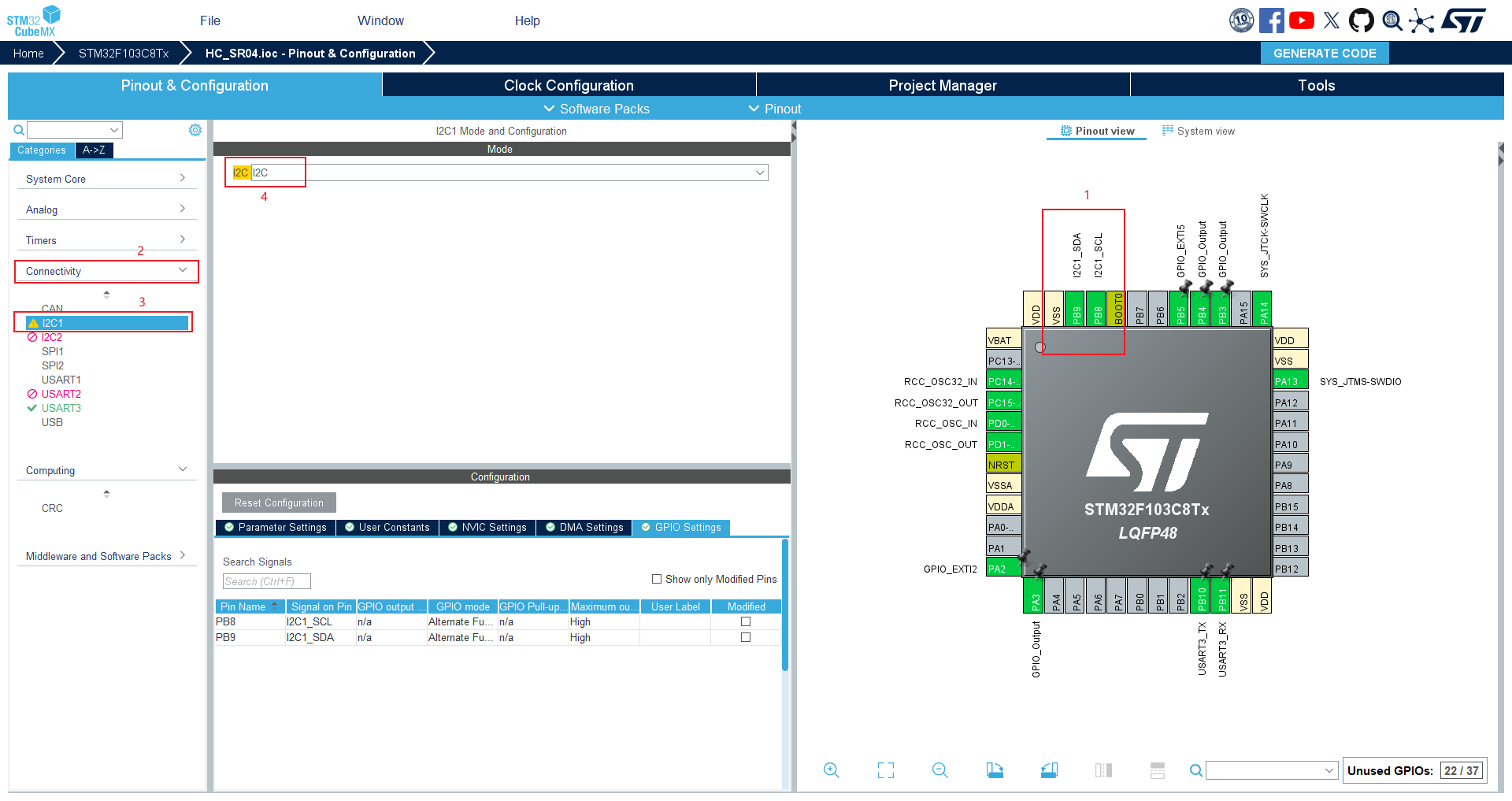 HAL STM32F103 软件I2C读写MPU6050（附DMP库移植）_iic通过软件模拟读取stm32数据 mpu6050-CSDN博客