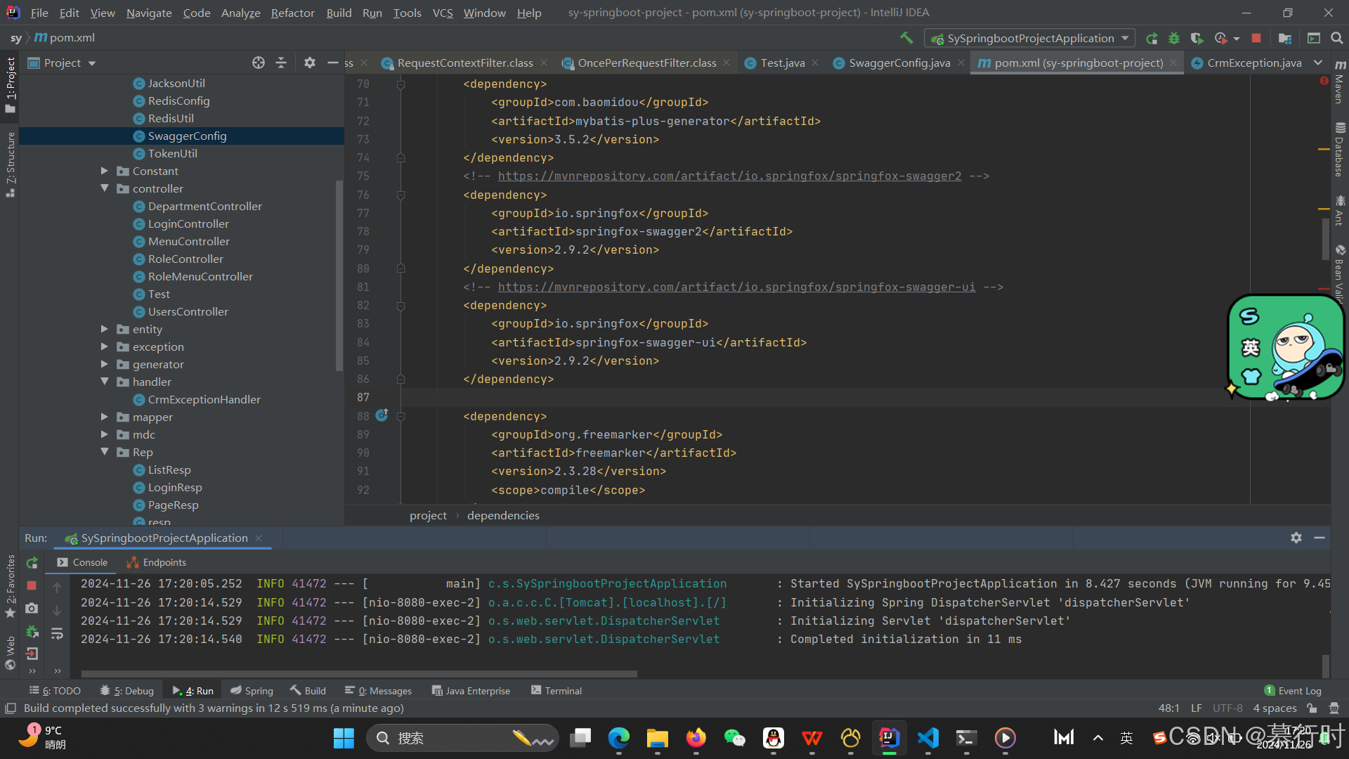 Unable to infer base url. This is common when using dynamic servlet registration or when the API ...