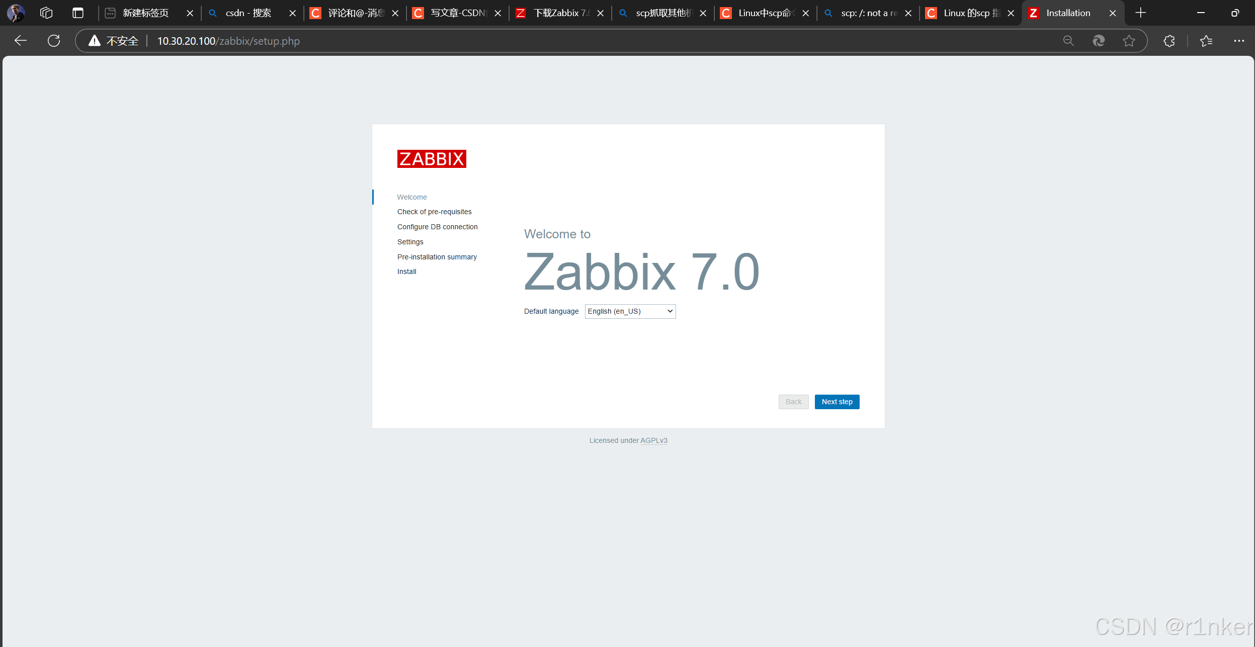 使用KALI Linux 搭建ZABBIX监控_kali安装zabbix-CSDN博客
