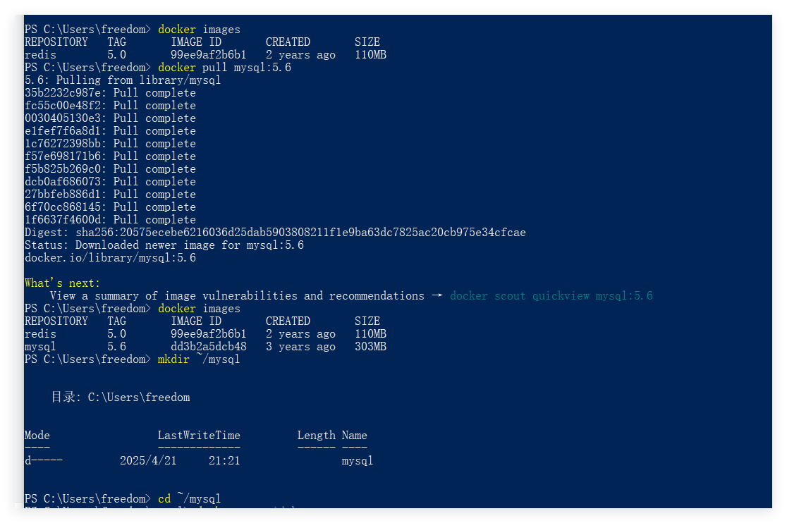使用Docker部署应用（以MySQL为例子，这里全程使用的Windoows系统进行部署）_windows docker mysql-CSDN博客