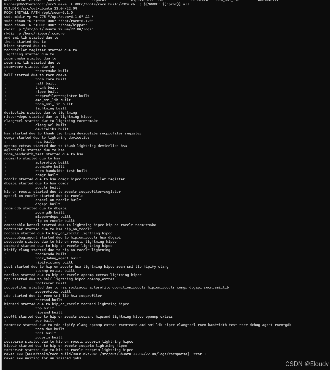 源码安装 AMD GPGPU 生态 ROCm 备忘_rocm源码-CSDN博客