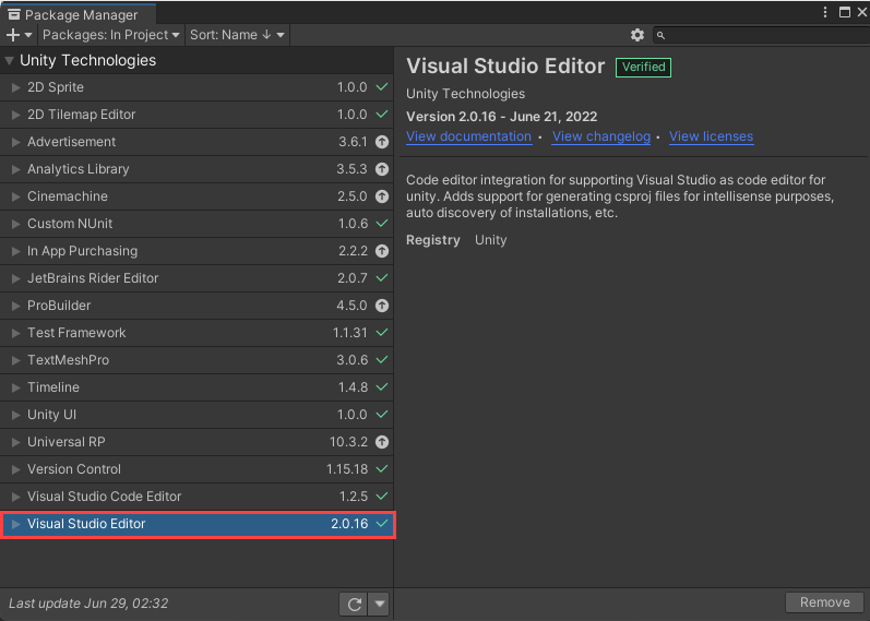 Unity使用Visual Studio调试和代码自动补全开发环境配置_vs2019 unity-CSDN博客