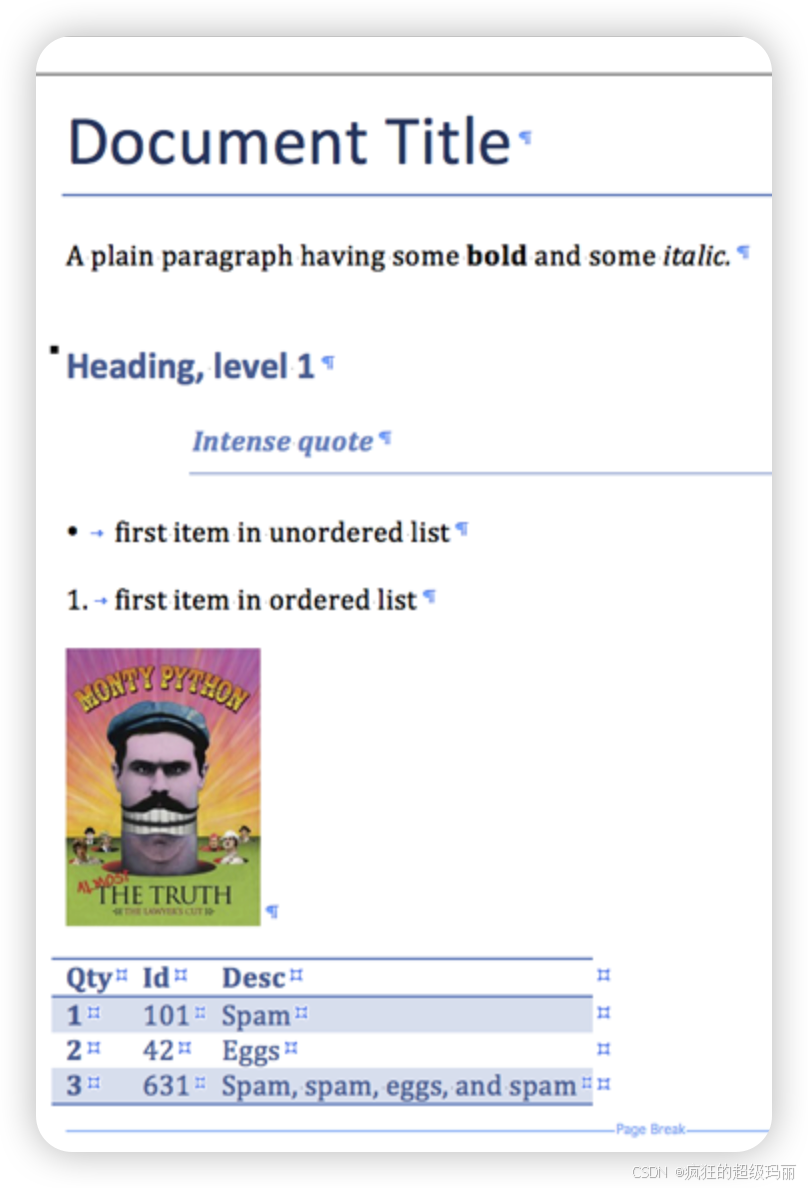 【Python-Docx库】Word与Python的完美结合_python的pandas和docx库-CSDN博客