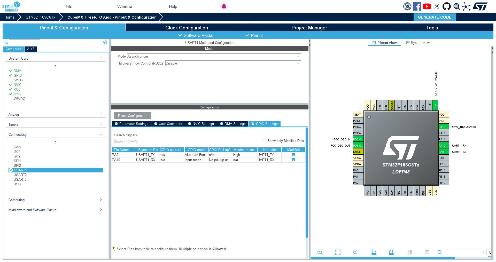 STM32CubeMX快速生成FreeRTOS工程_stm32cubemx freertos-CSDN博客