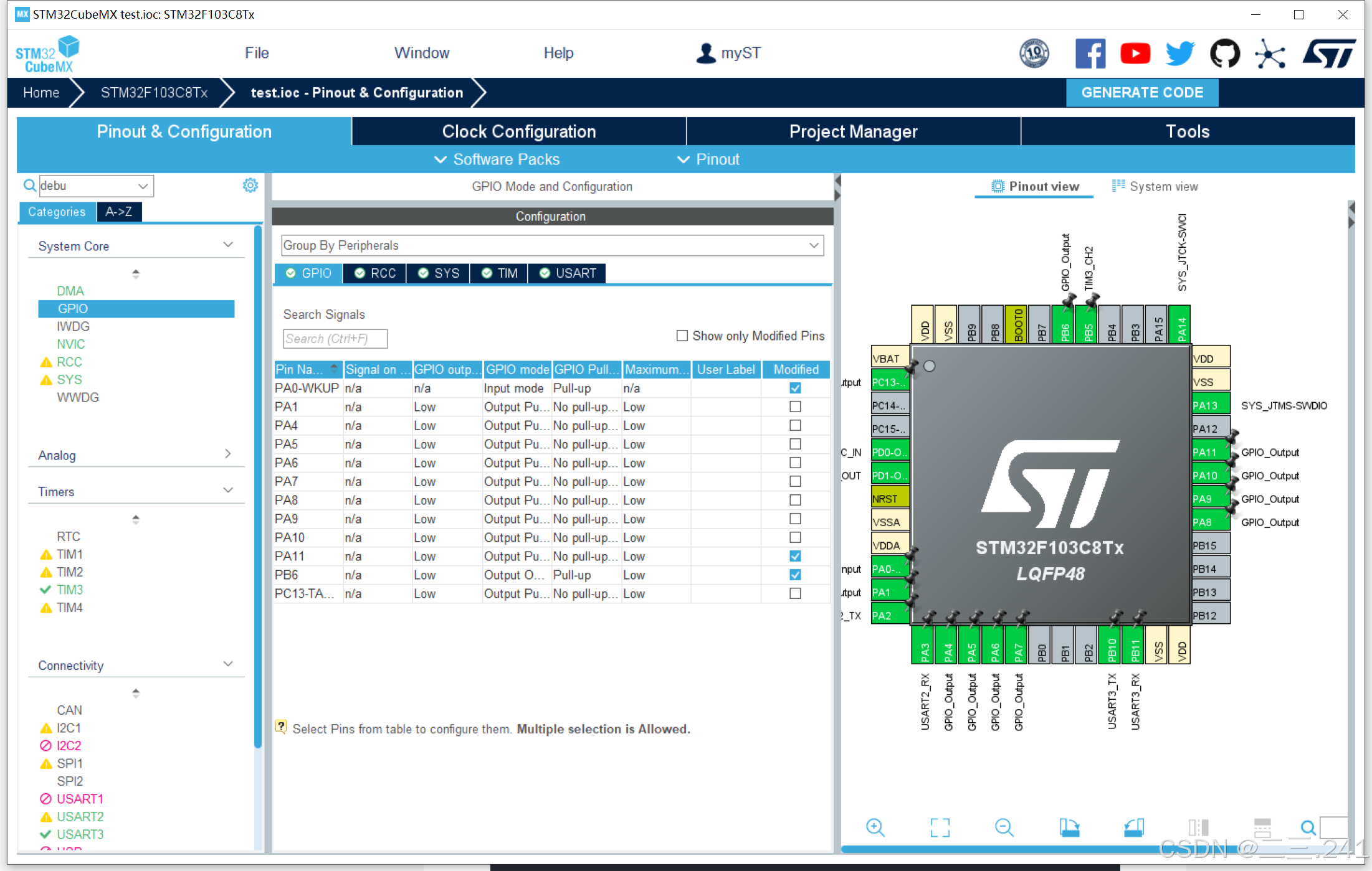 Stm32步进电机驱动开发指南 Uln2003驱动（hal库开发）stm32 Uln2003 Csdn博客 