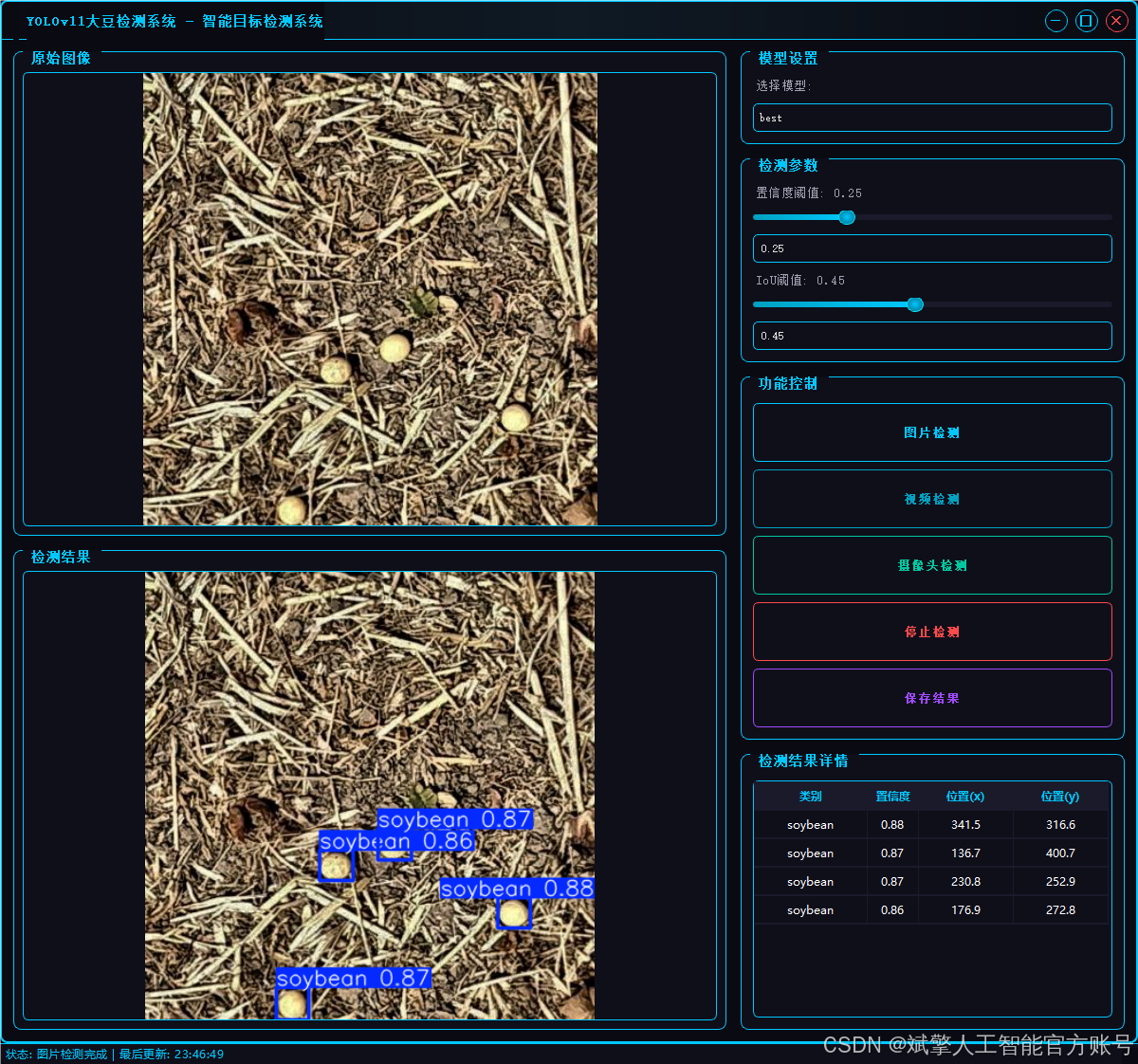 基于深度学习yolov11的大豆检测系统（yolov11yolo数据集ui界面登录注册界面python项目源码模型）yolov11分类 数据增强 Csdn博客