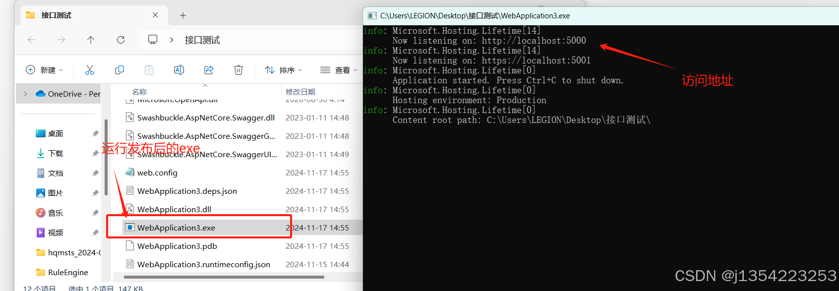 .netcore 6发布webapi后访问本地地址无法打开问题_webapi发布后访问不了-CSDN博客