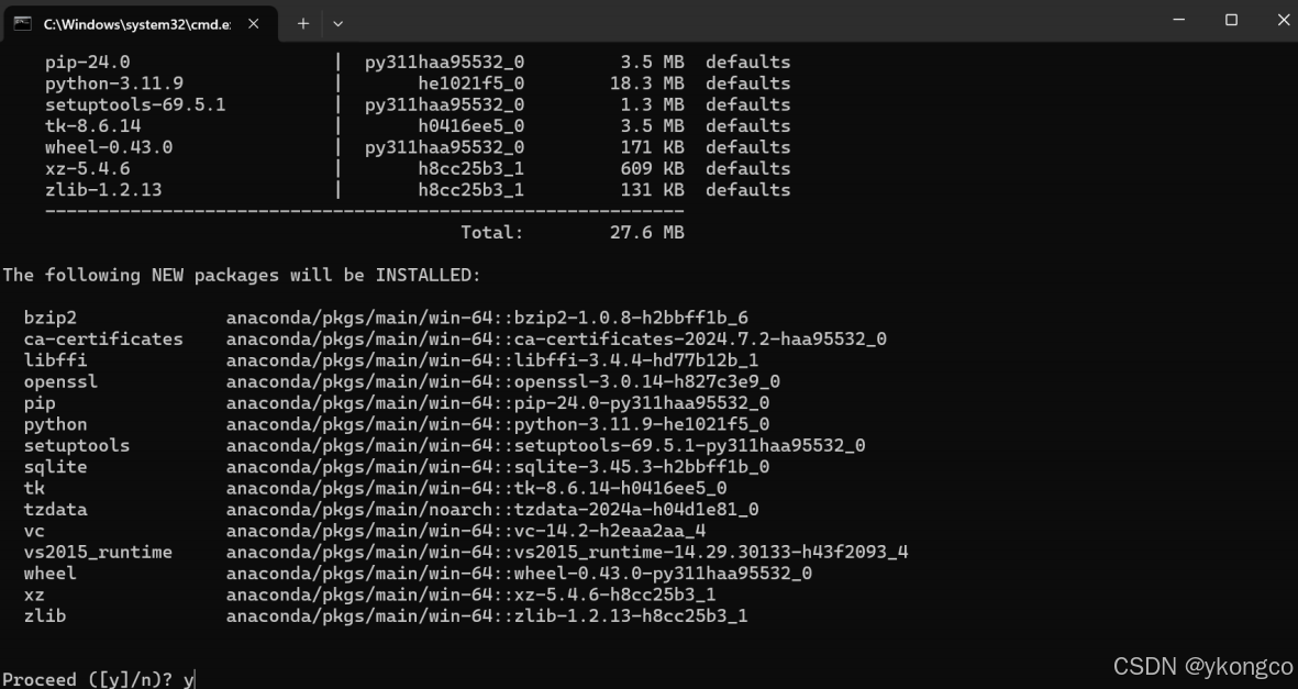如何用anaconda 创建环境并选择解释器运行在vscode_conda create --name python 3.11-CSDN博客