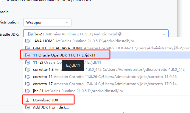 Android Studio JDK版本报错问题解决_the maximum compatible gradle jvm version is 23.-CSDN博客