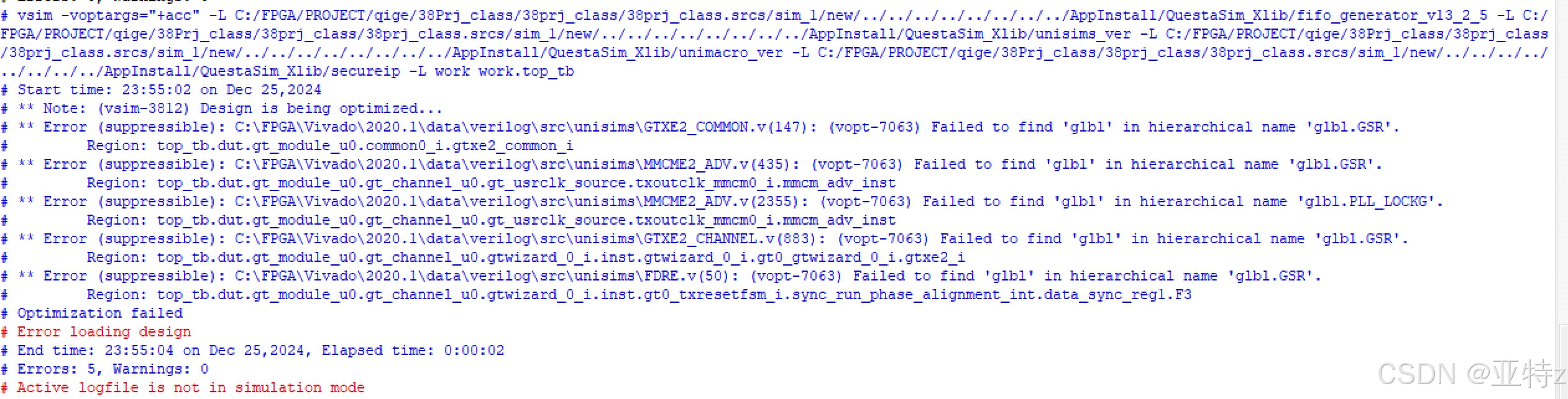 用Tcl脚本启动QuestaSim（ModelSim）进行仿真_questasim仿真-CSDN博客