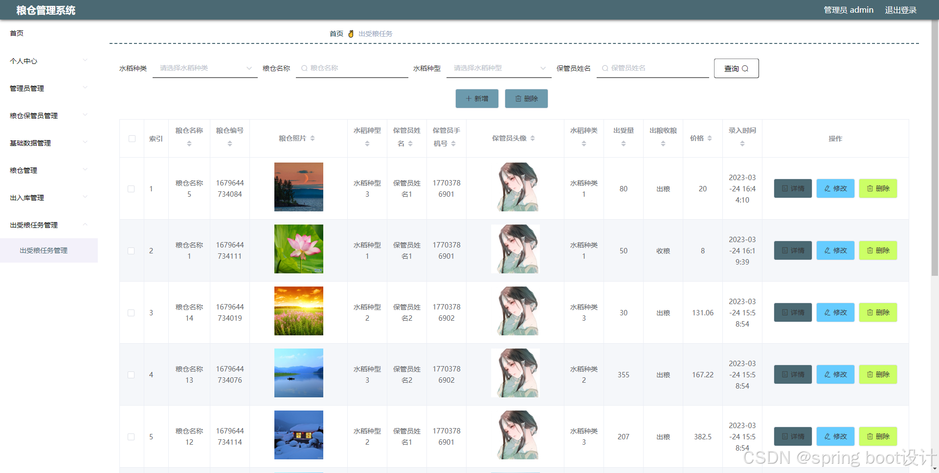 基于spring Boot的粮仓管理系统的设计与实现基于springboot 的粮油店管理系统设计与实现的图表案例 Csdn博客