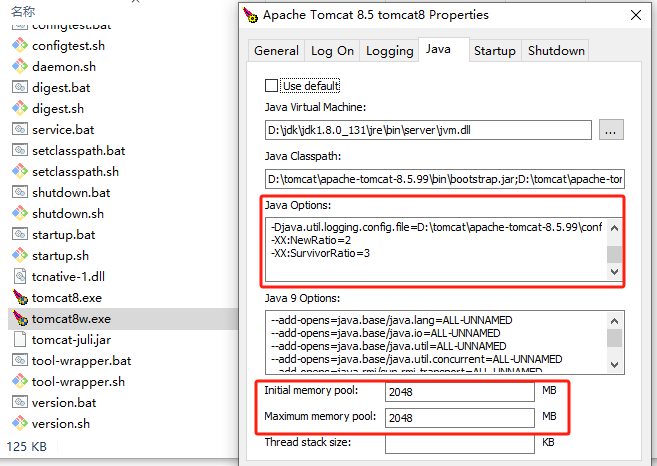 修改windows服务里Tomcat的jvm参数_win11系统tomcat开启jvm-CSDN博客