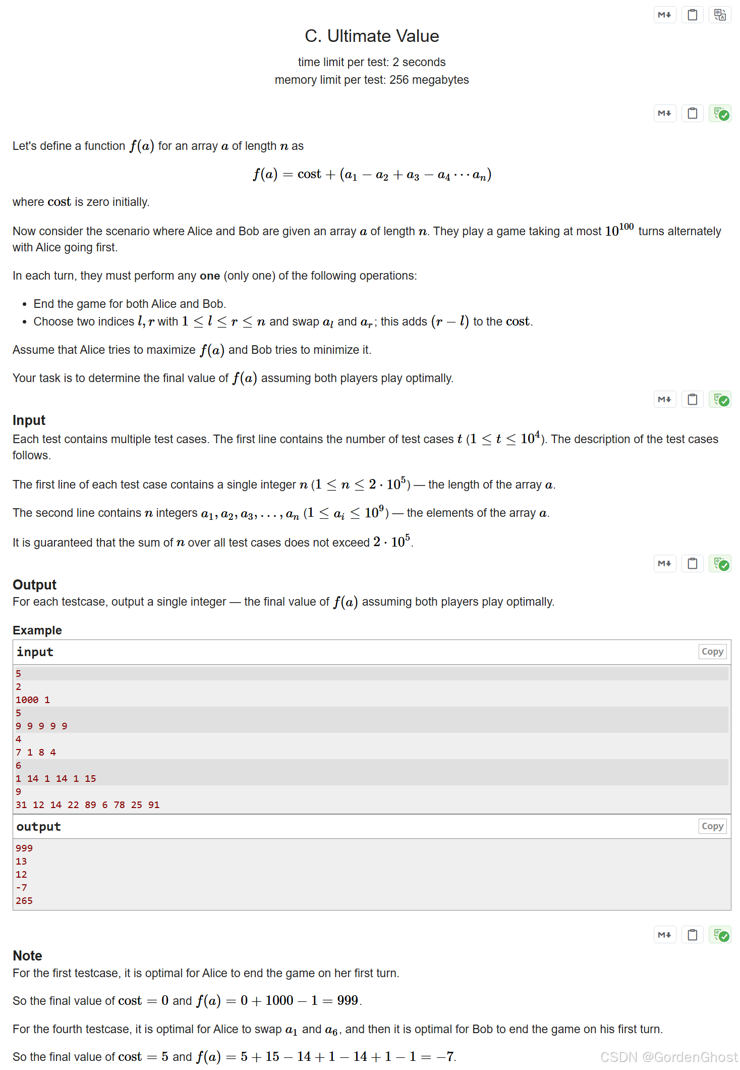 Ultimate Value（Codeforces Round 1049）-CSDN博客