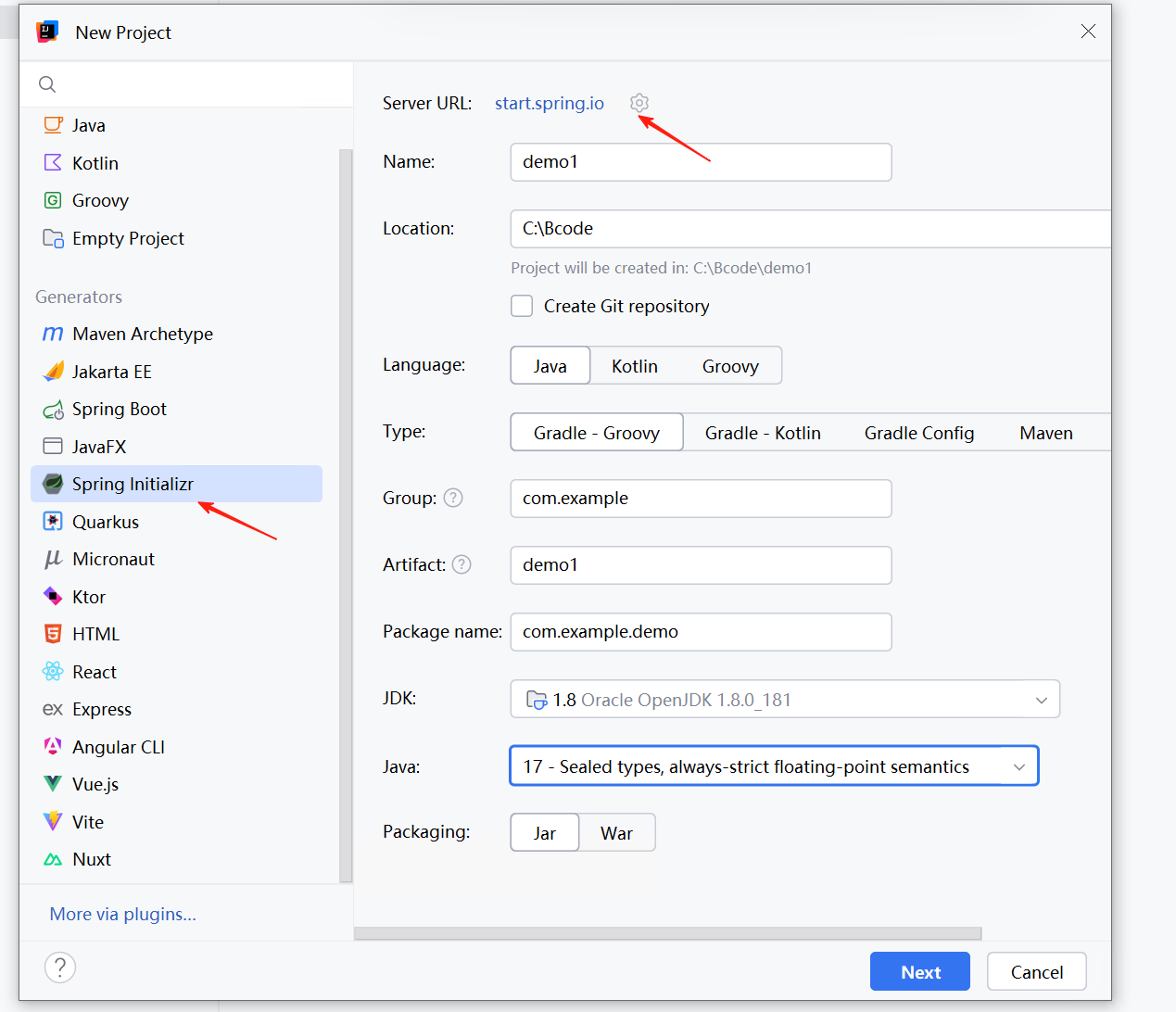 idea创建无spring initializr和java8选项解决图解_spring initializr jdk8-CSDN博客