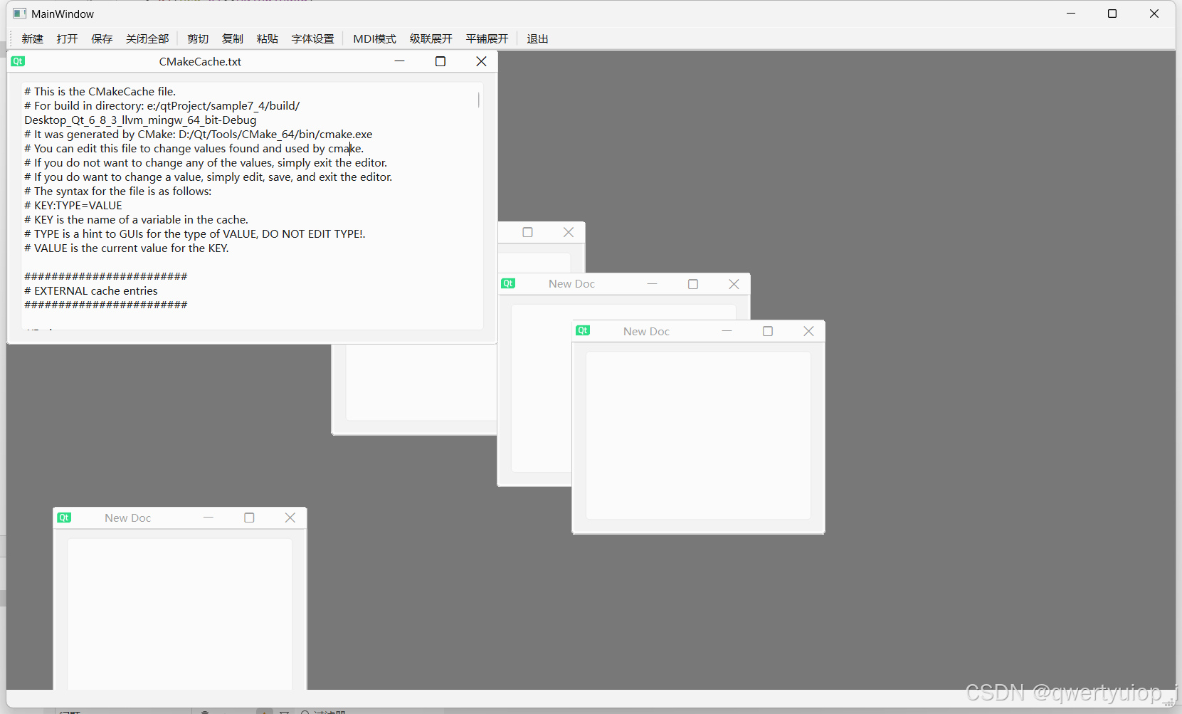 QT6（MDI应用程序设计）_qt的mdi主程序-CSDN博客