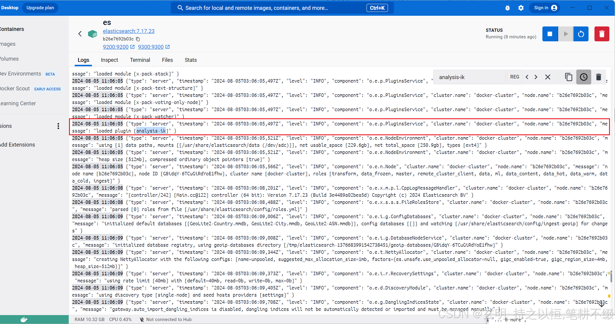 windows 环境 docker desktop 搭建 elasticsearch、kibana_windows docker desktop 安装 es-CSDN博客