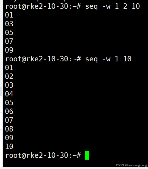 seq 命令介绍和使用案例_seq命令-CSDN博客
