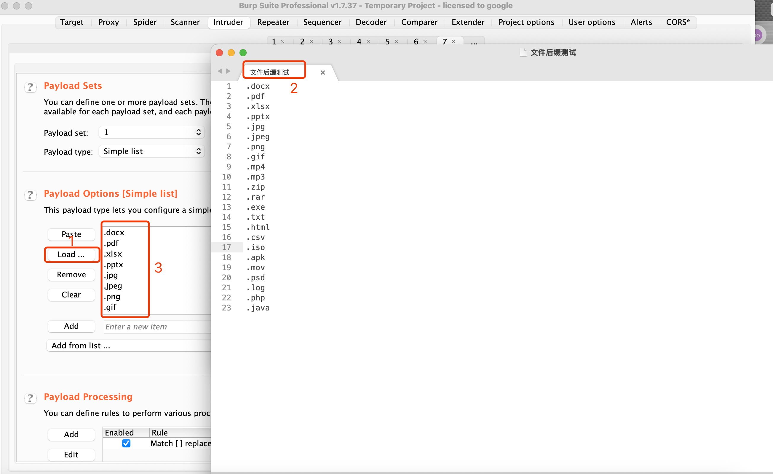 文件上传之利用burp进行批量文件后缀验证_burp测试文件后缀-CSDN博客