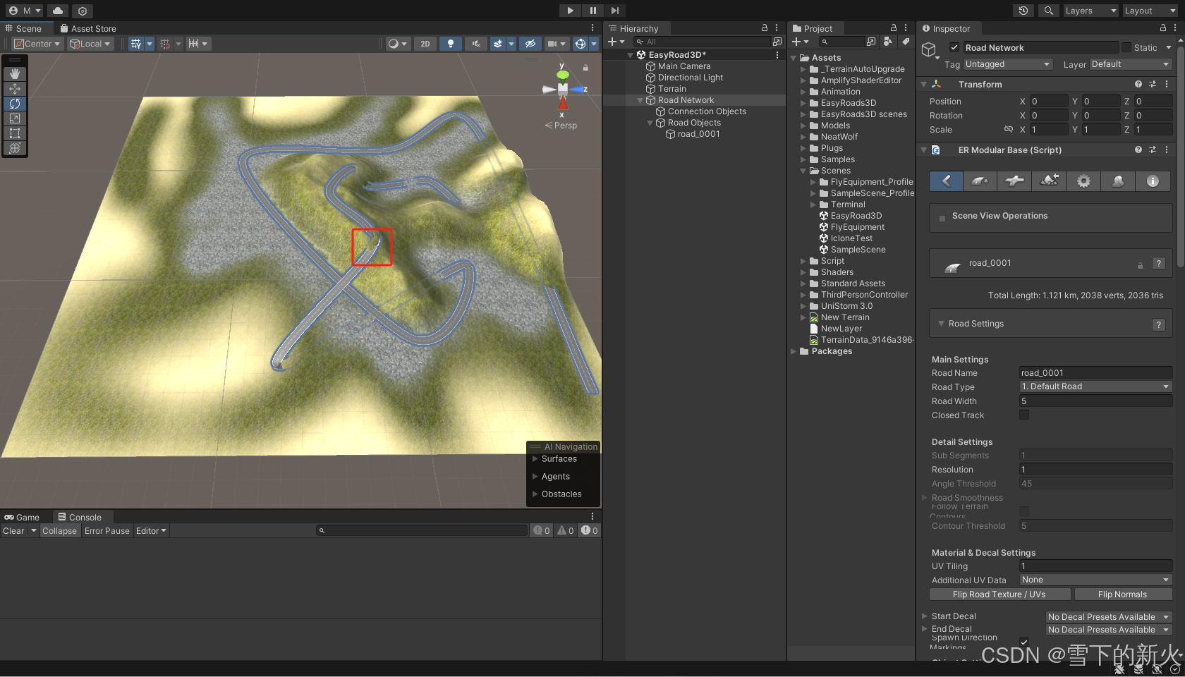 Unity：EasyRoad3D插件学习 一期-CSDN博客