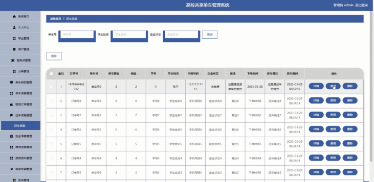 计算机毕业设计springboot高校共享单车管理系统 基于springboot的高校共享自行车管理系统设计与实现 高校共享自行车管理系统的springboot架构设计与开发 Csdn博客
