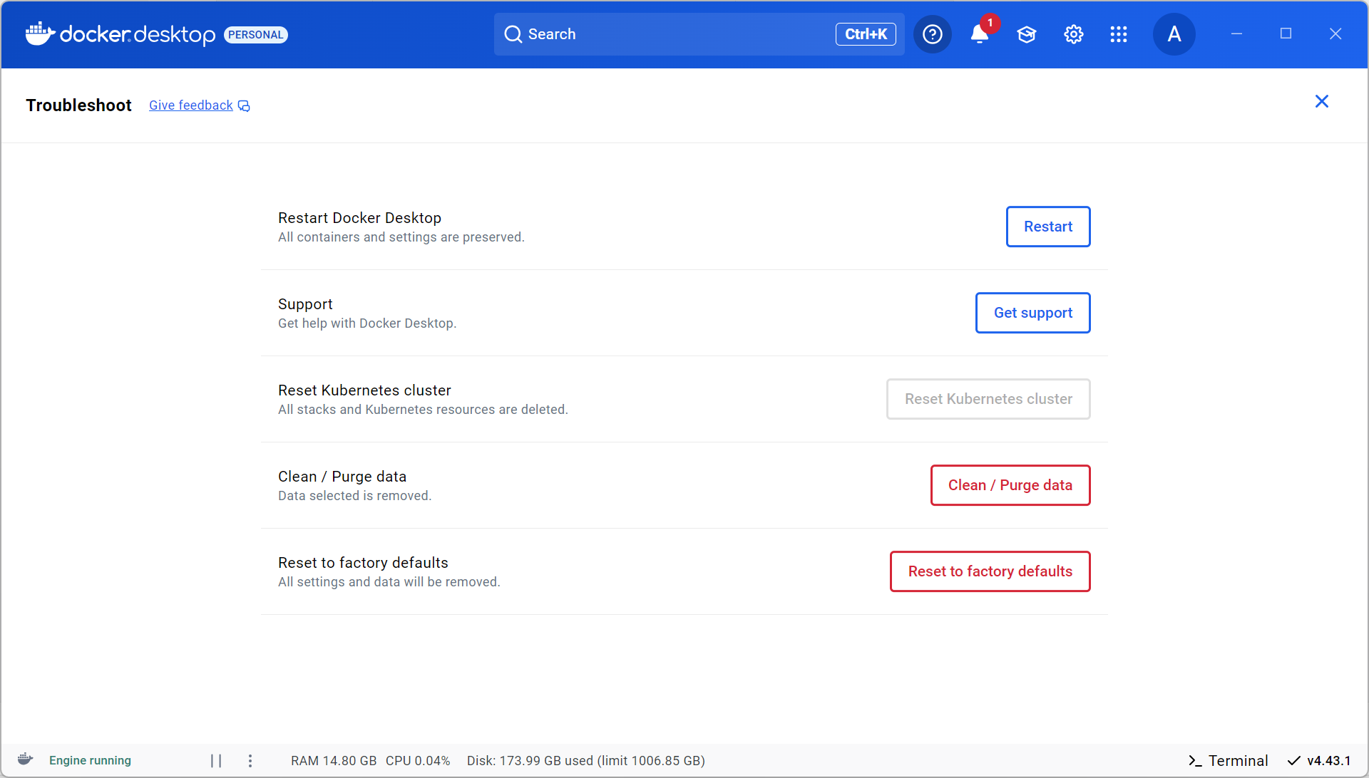 【笔记】Docker Desktop 诊断功能使用指引_docker desktop设置中的 troubleshoot在哪里-CSDN博客