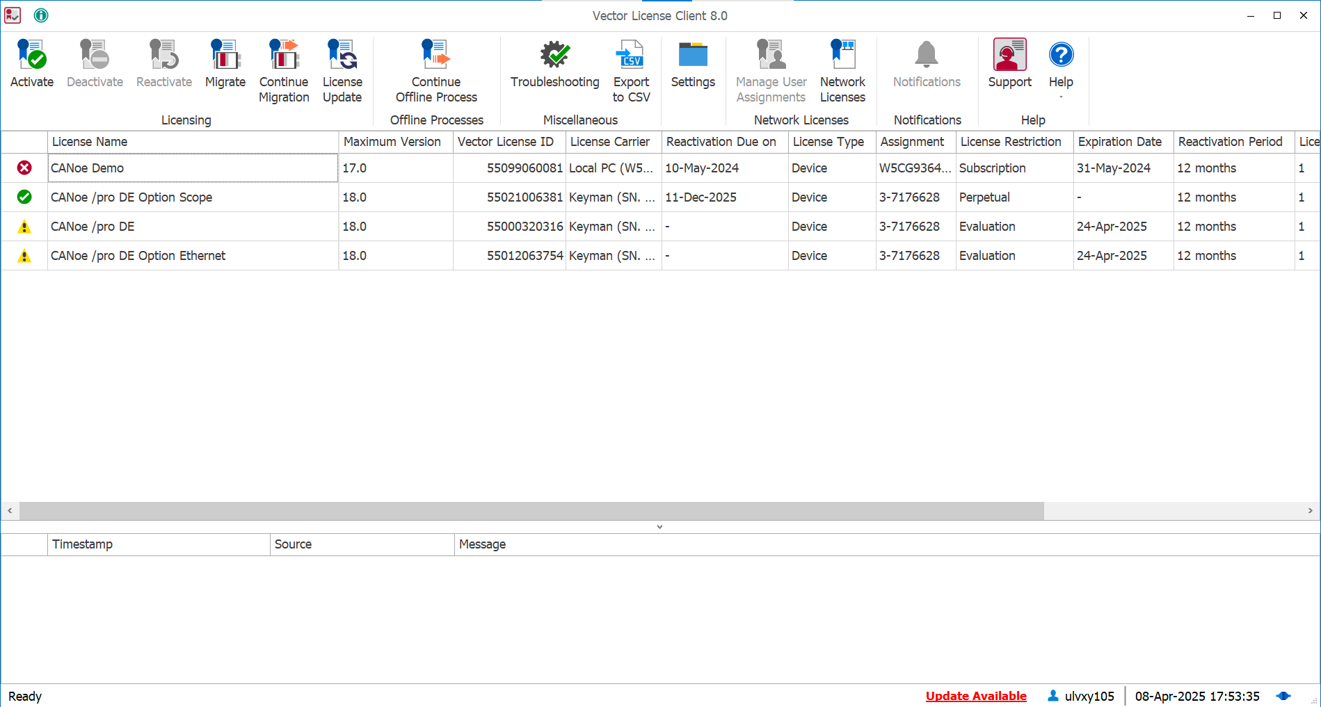 5640设备打开工程变成了NOA或是OFFline模式_canoe noa-CSDN博客