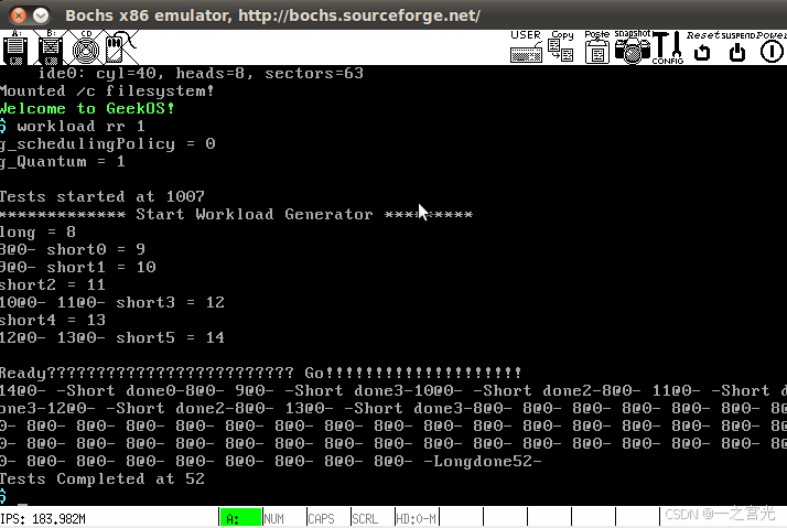 GeekOS 0.3.0 | Project3 | 线程调度优化和线程的同步与互斥 | 西北工业大学 | 操作系统实验 | 实验报告_geekos project3-CSDN博客