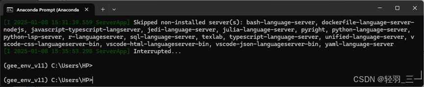 GEE基于conda环境使用python版本（Jupyter Book）_python调用gee-CSDN博客