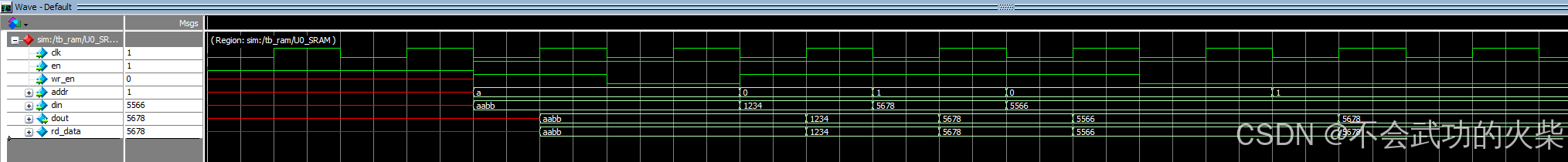 使用verilog代码实现RAM—单端口RAM_verilog ram-CSDN博客