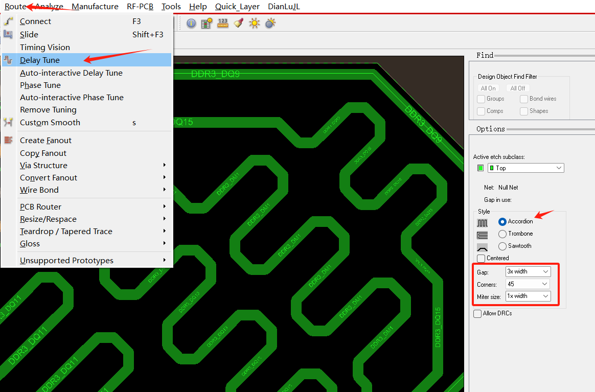 Allegro-相对等长-设置流程_allegro创建pin pair-CSDN博客