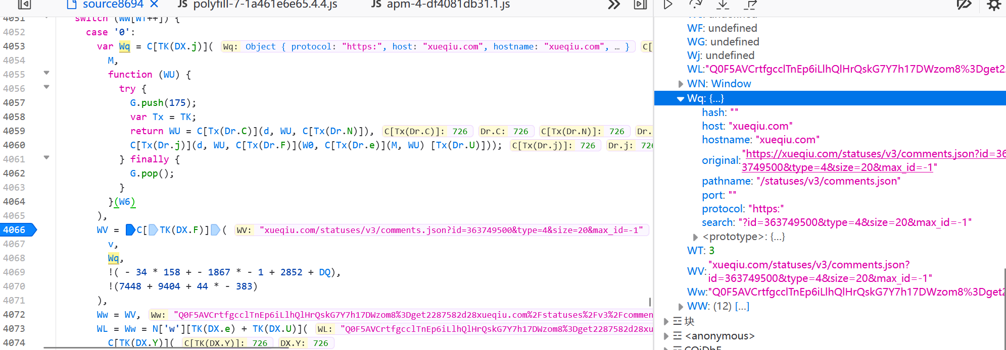雪球网md5__1038参数纯算逆向分析_雪球网无限debugger-CSDN博客