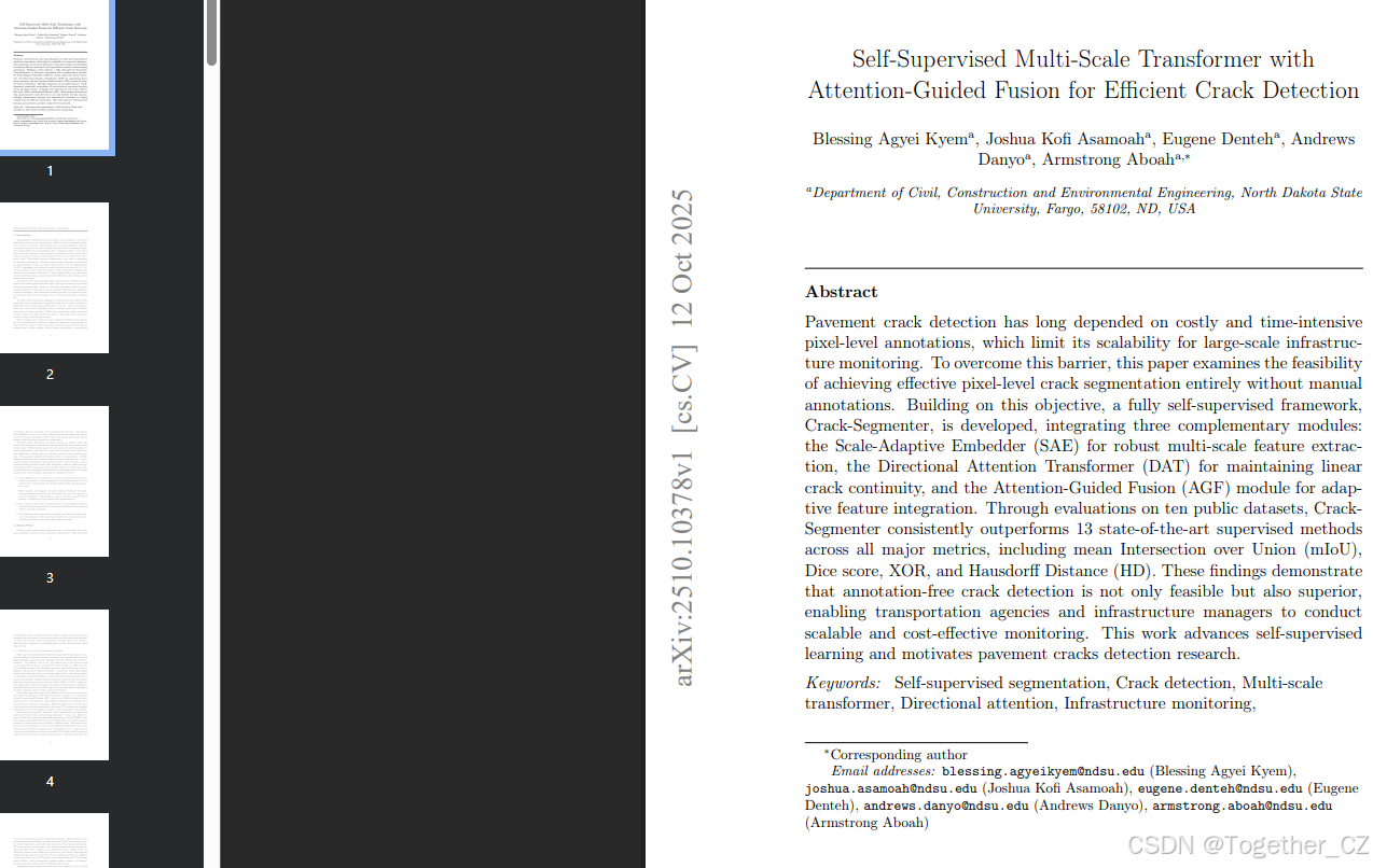 Self-Supervised Multi-Scale Transformer with Attention-Guided Fusion ...