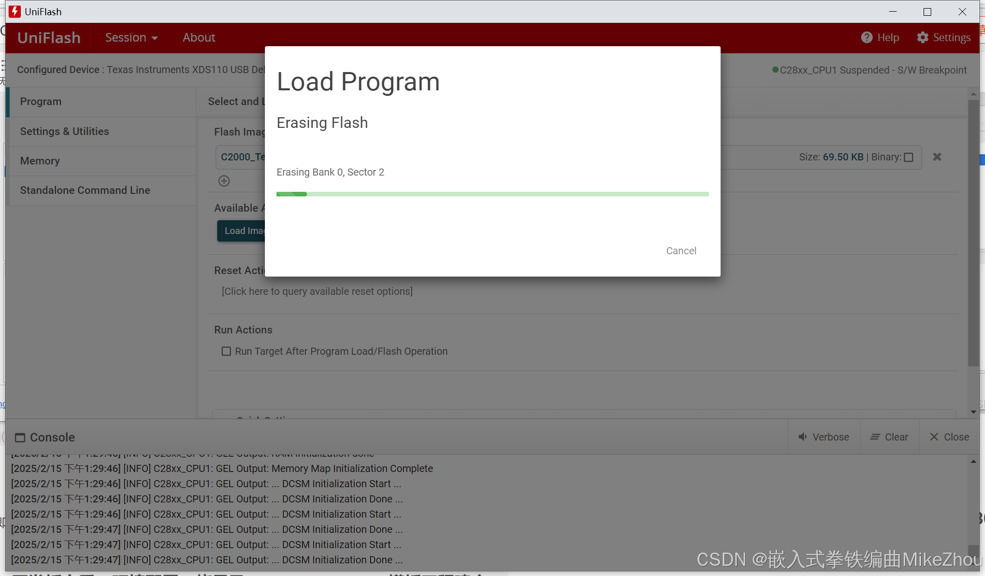 【TI C2000】F28002x烧录进Flash并运行，TMS320F280025C的Flash模式模板工程_c2000芯片ecc不同,flash checksum相同是什么原因-CSDN博客