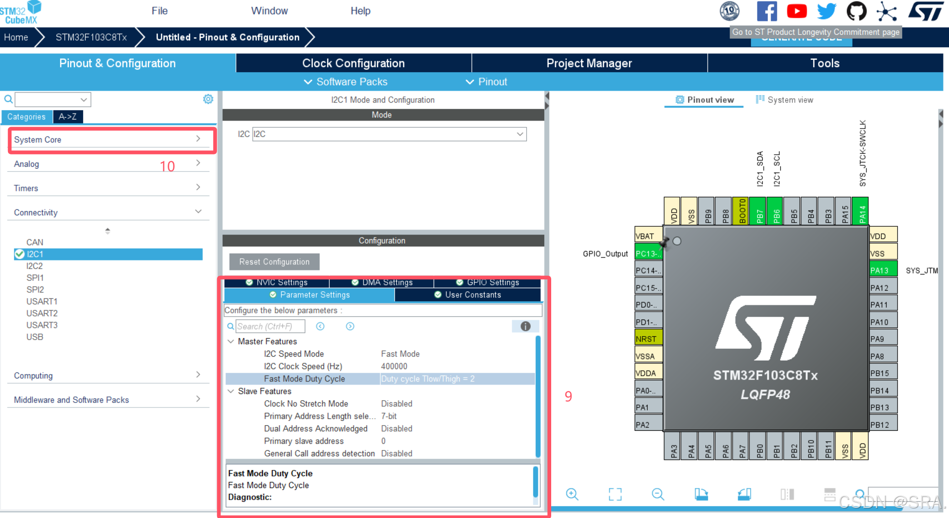 STM32——HAL库开发笔记9（I2C实践篇）（参考来源：b站铁头山羊）_stm32 hal i2c-CSDN博客